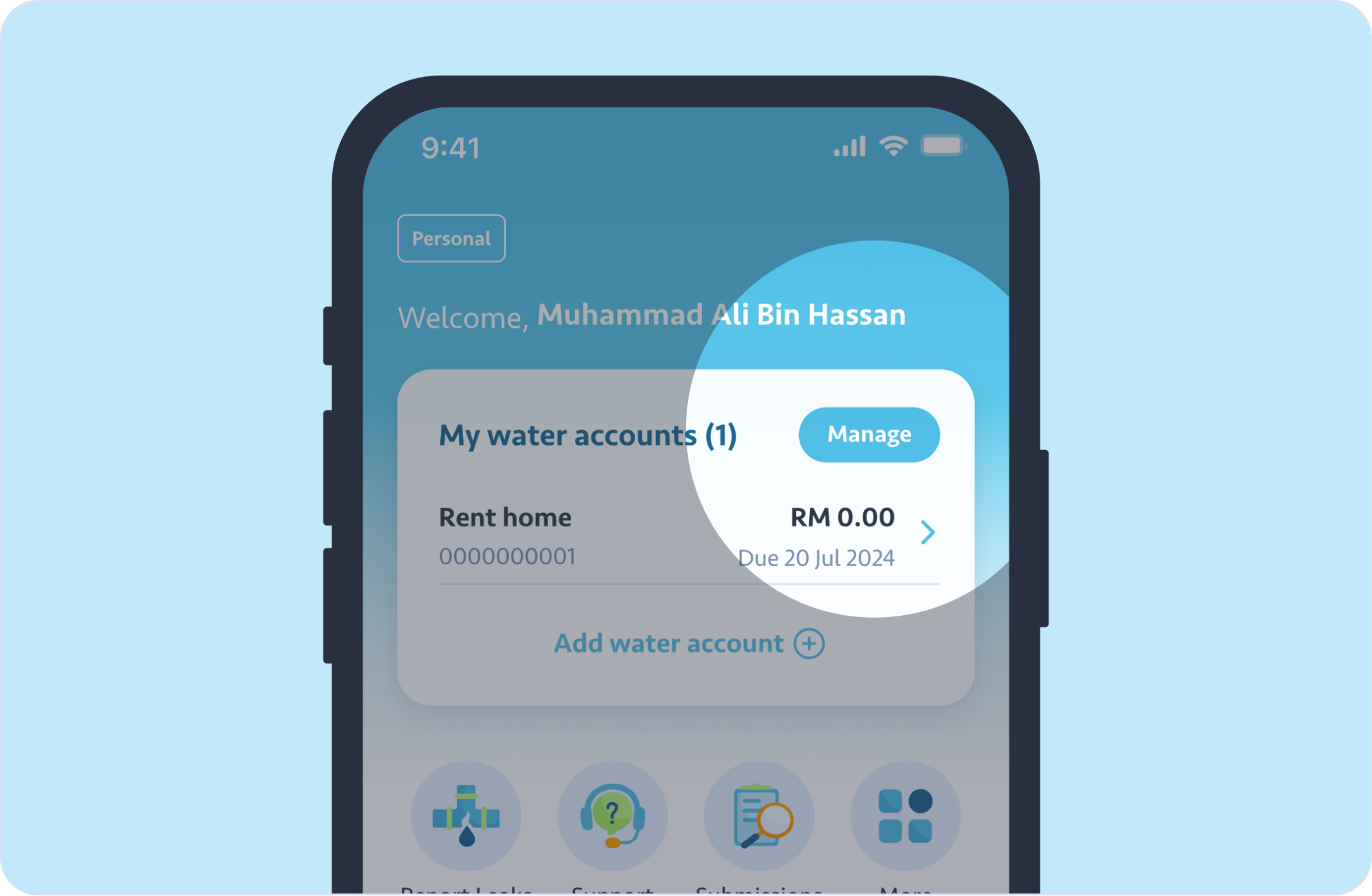 FAQ - Manage water accounts | Air Selangor
