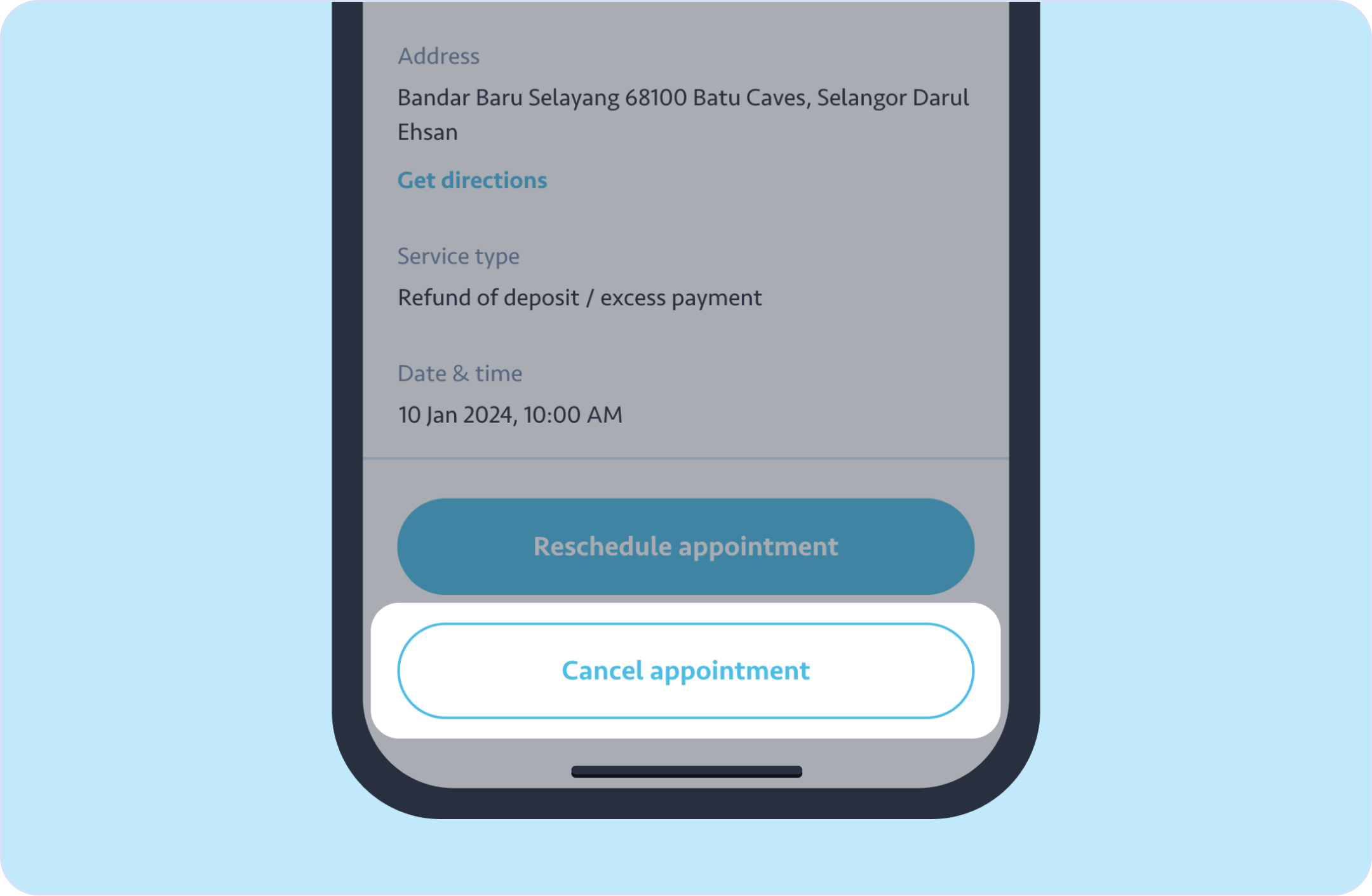 FAQ - Counter appointment | Air Selangor