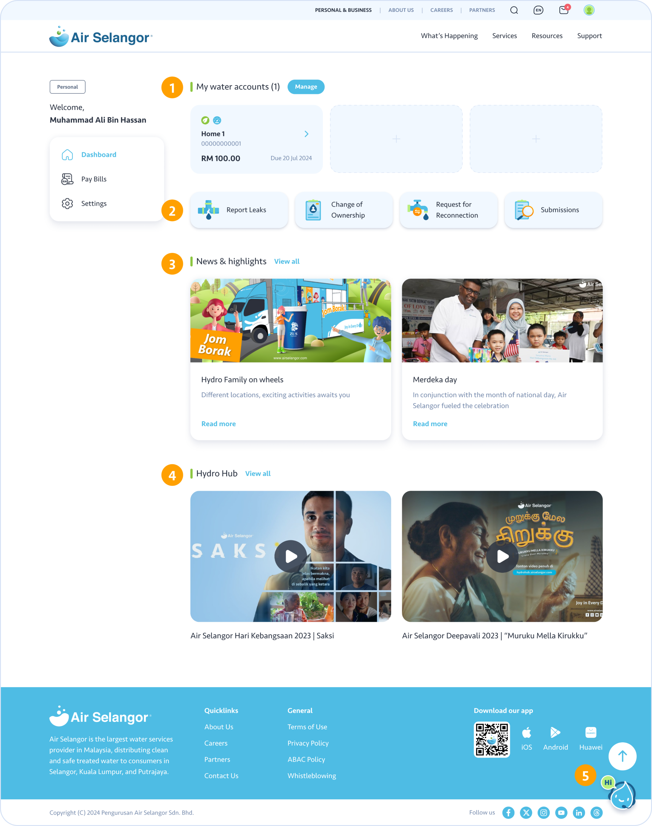 FAQ - Dashboard | Air Selangor