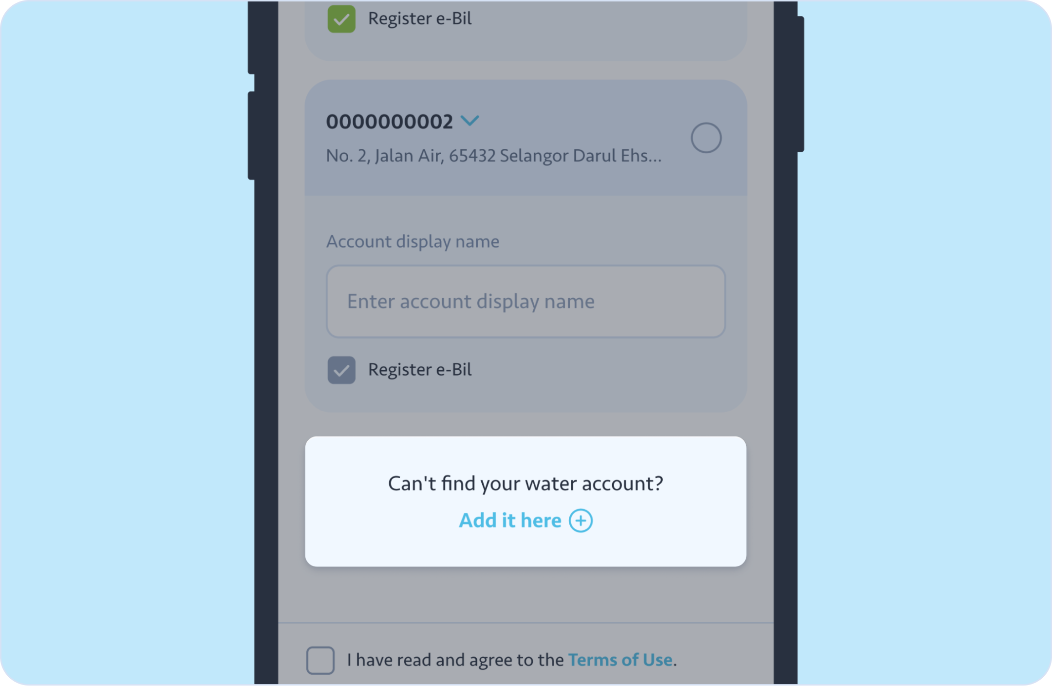 FAQ - Manage water accounts | Air Selangor