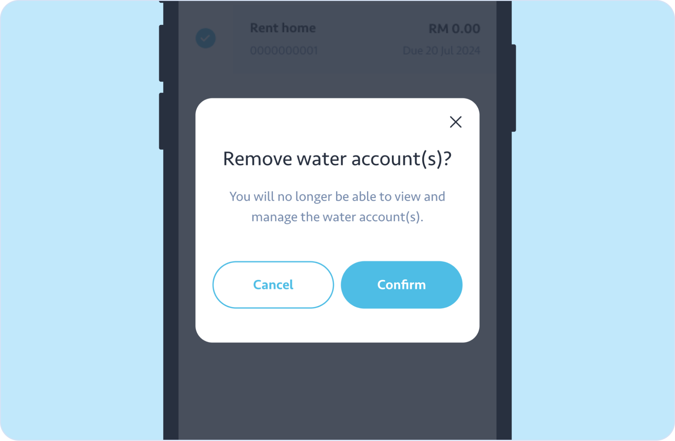 FAQ - Manage water accounts | Air Selangor
