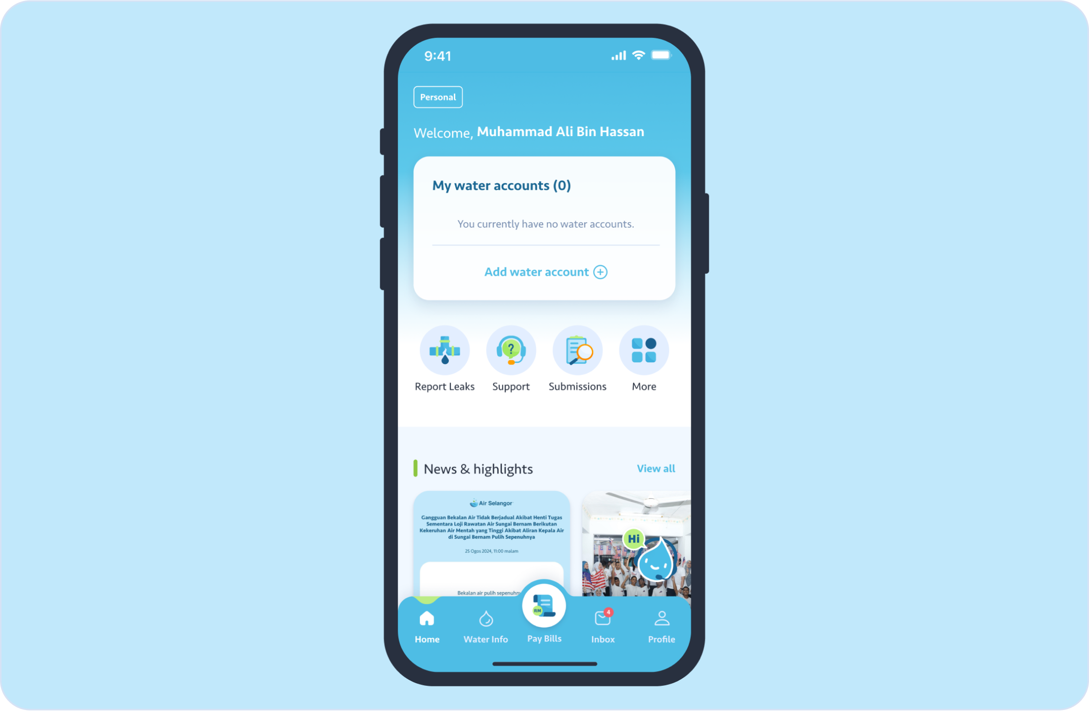 FAQ - Login | Air Selangor