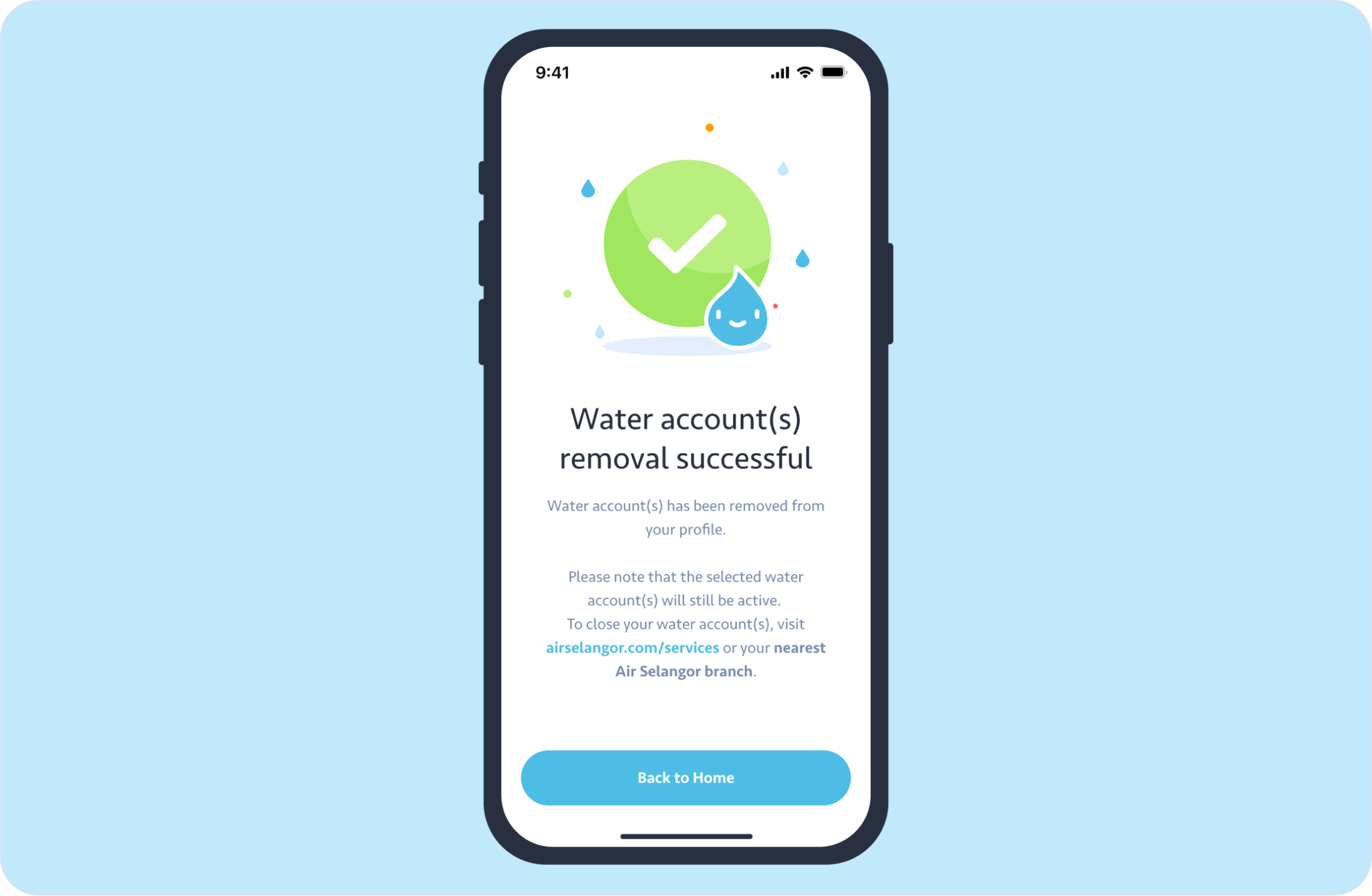 FAQ - Water account details | Air Selangor