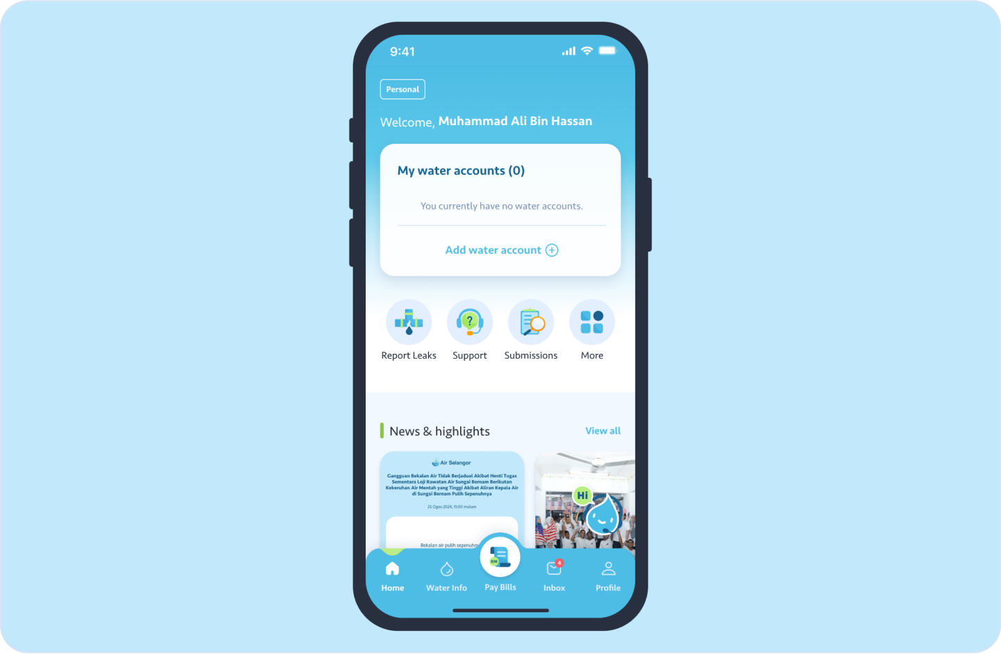 FAQ - Login | Air Selangor