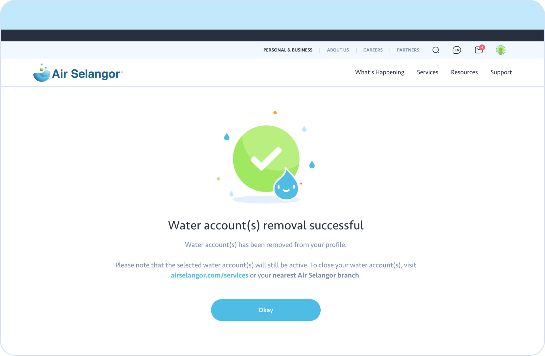 FAQ - Manage water accounts | Air Selangor